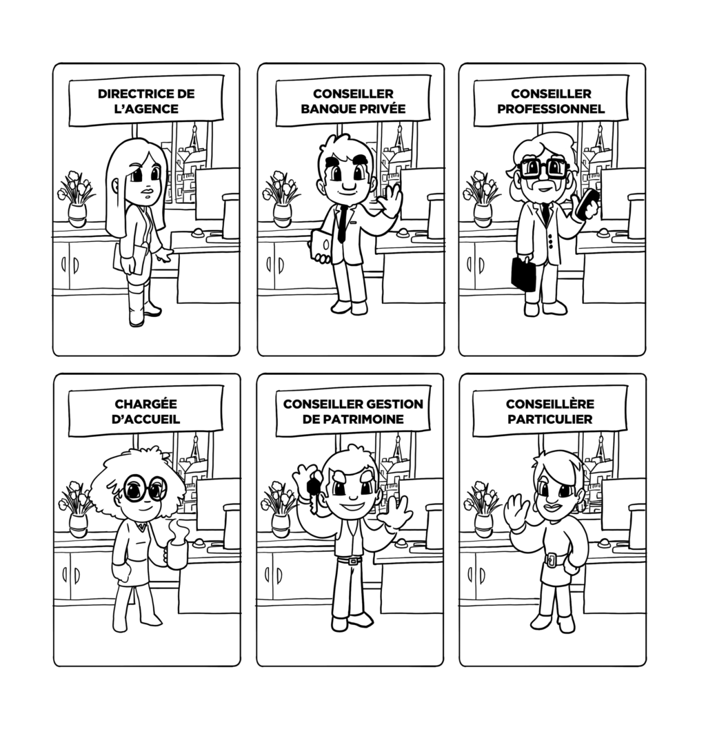 Illustration d'un jeu de 7 familles - Tibo's portfolio